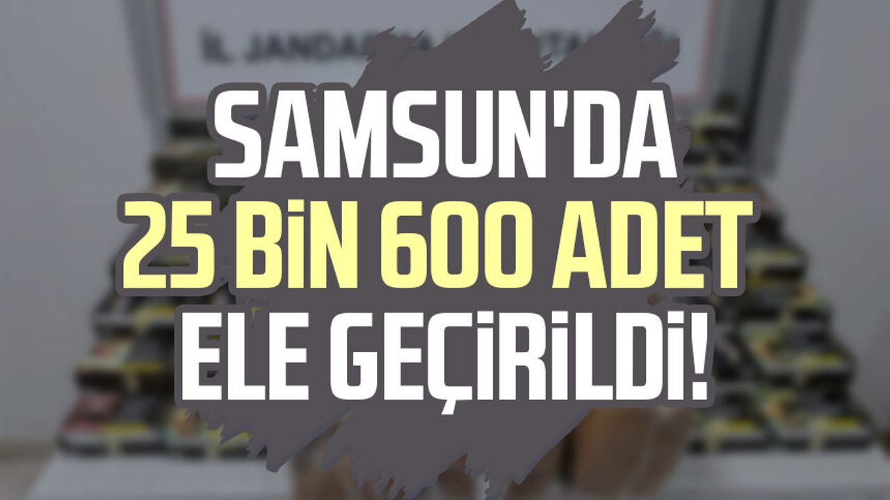 Samsun'da 25 bin 600 adet kaçak makaron ele geçirildi! - Samsun Haber ...
